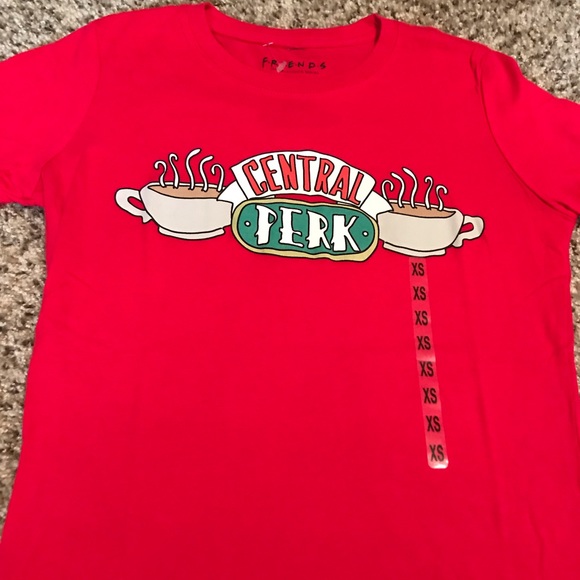 Tops | Nwt Friends Tv Show Central Perk Red Top For Women | Poshmark